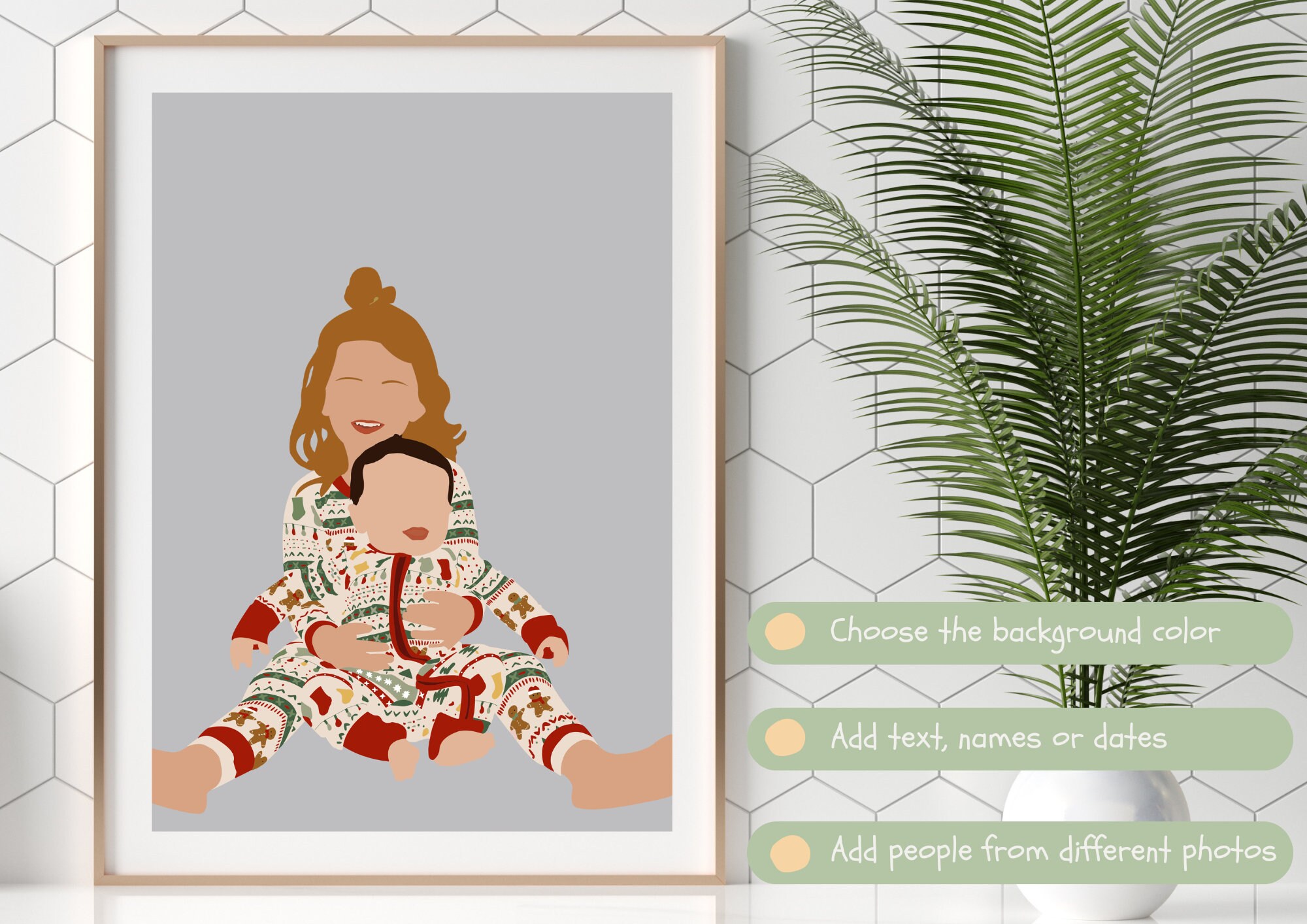 Custom Digital Illustration Portrait From Photo Faceless - Etsy