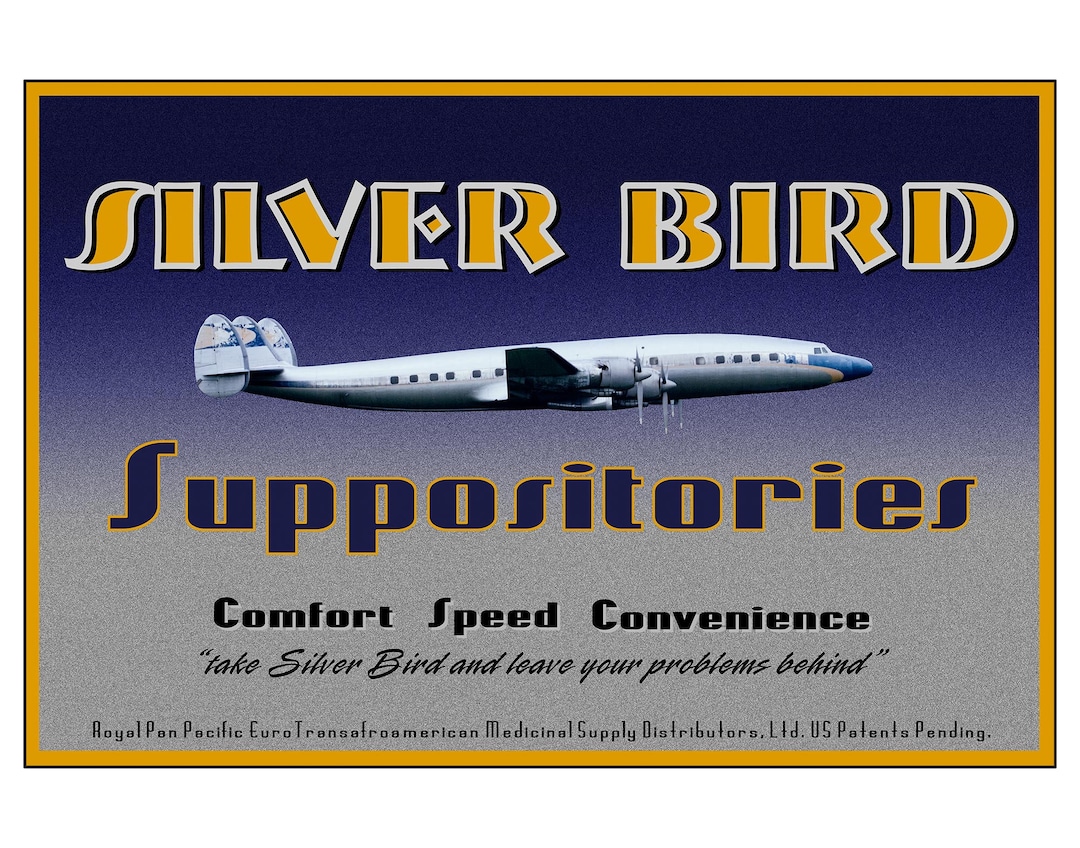 Silver Bird Suppositories DIGITAL DOWNLOAD Seaplanes and Citrus Set of ...