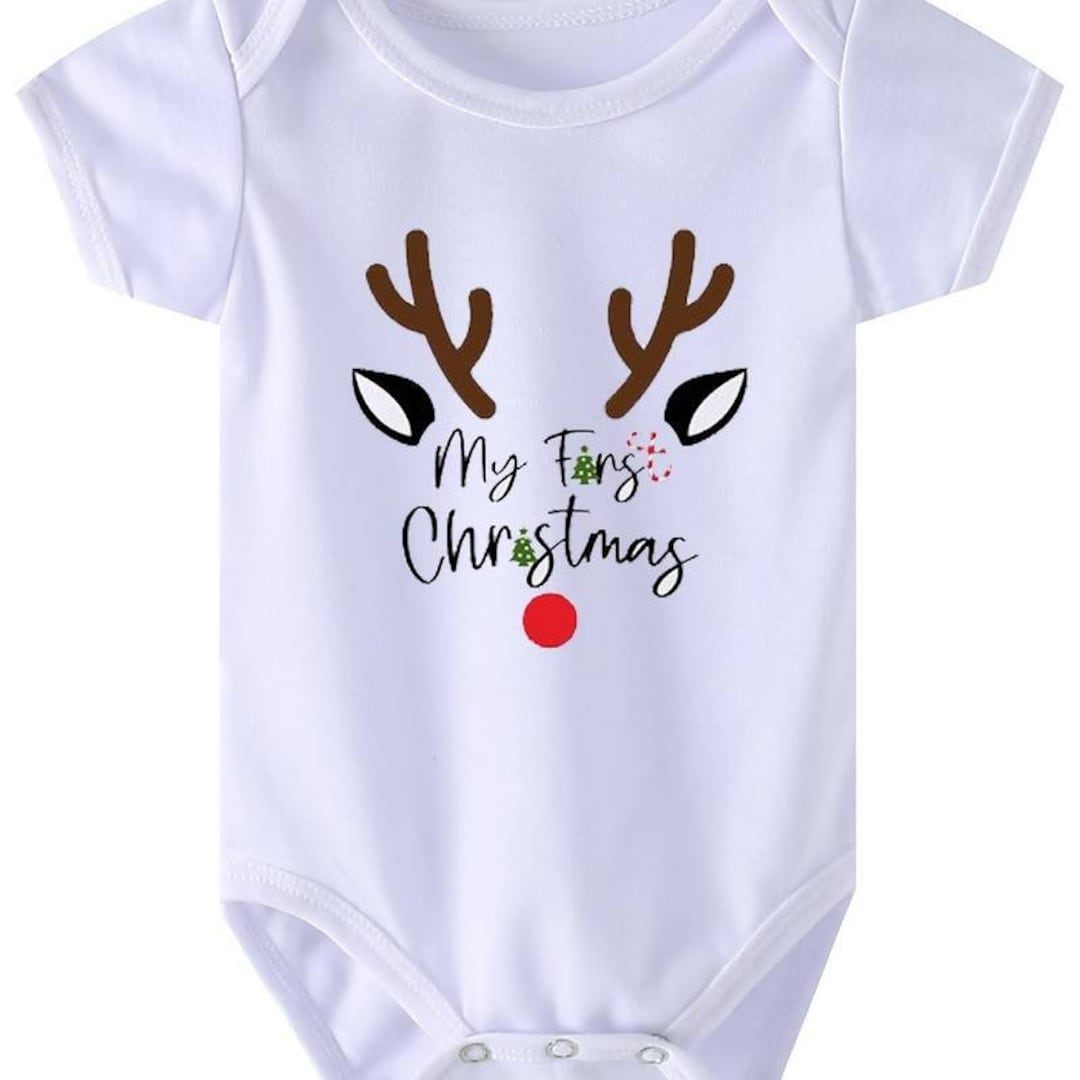 Baby First Christmas Onesie - Etsy