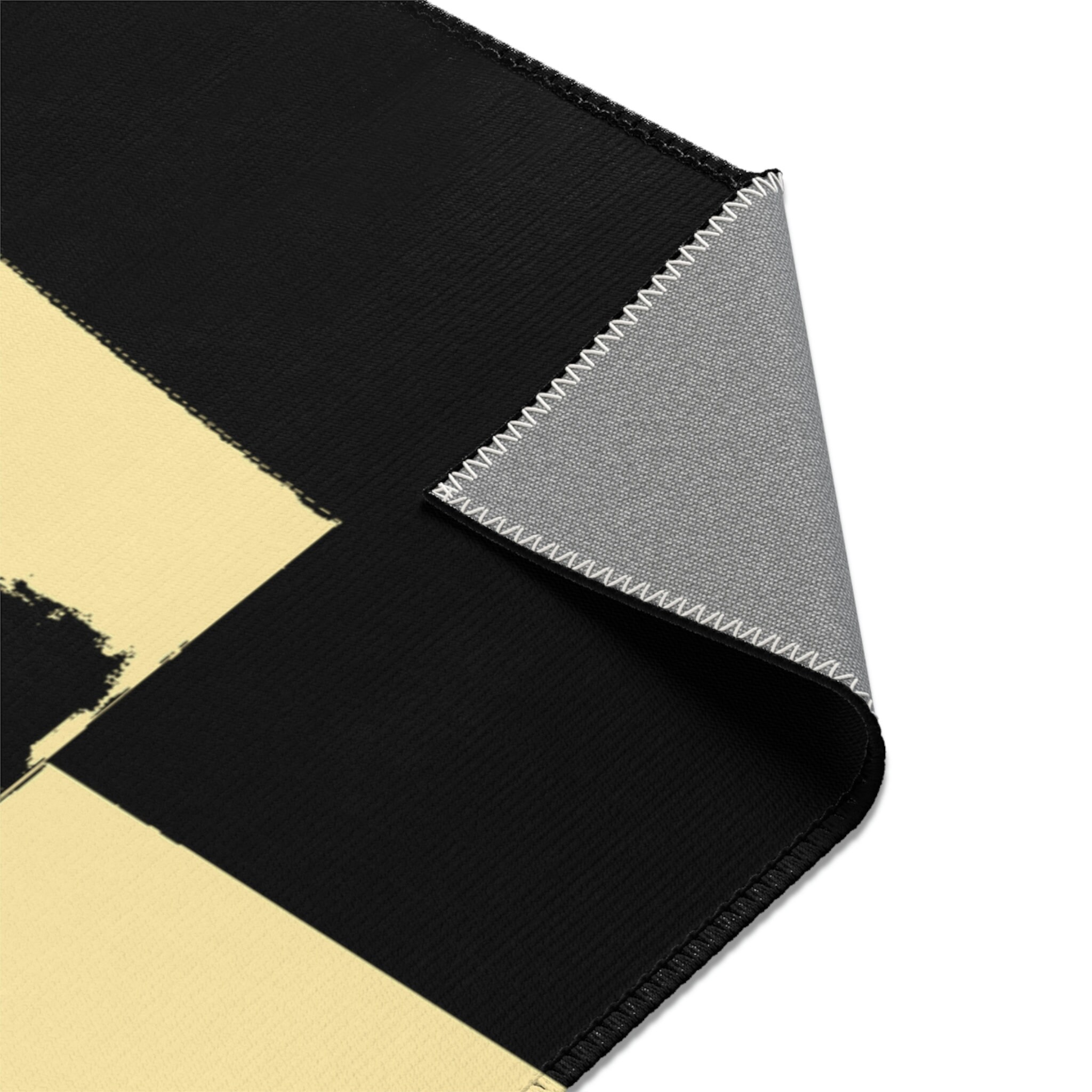 Beige Black Still Life Shapes Area Rug - Etsy