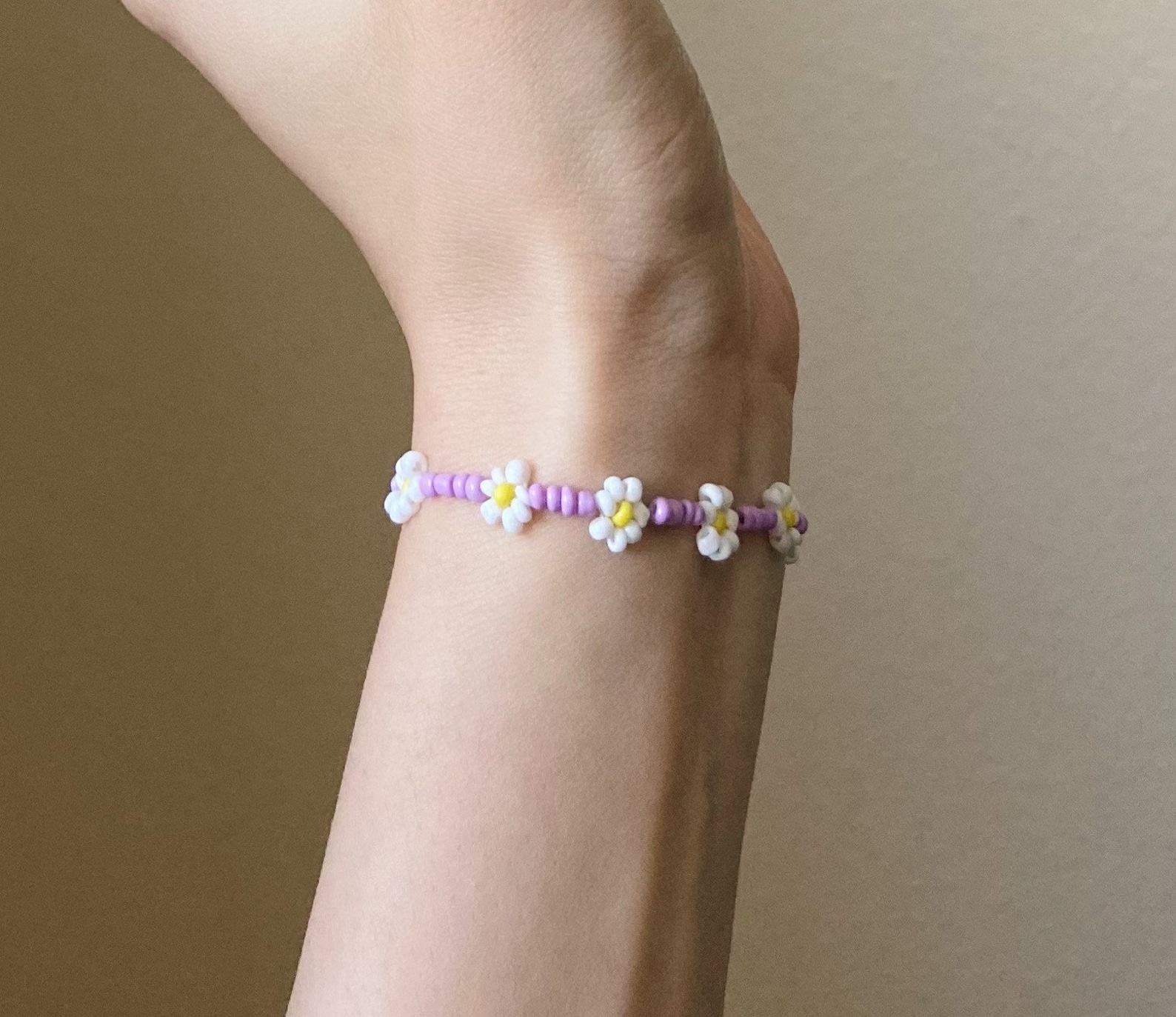 Daisy Beaded Bracelet Seed Bead Bracelet Summer Bracelet Etsy