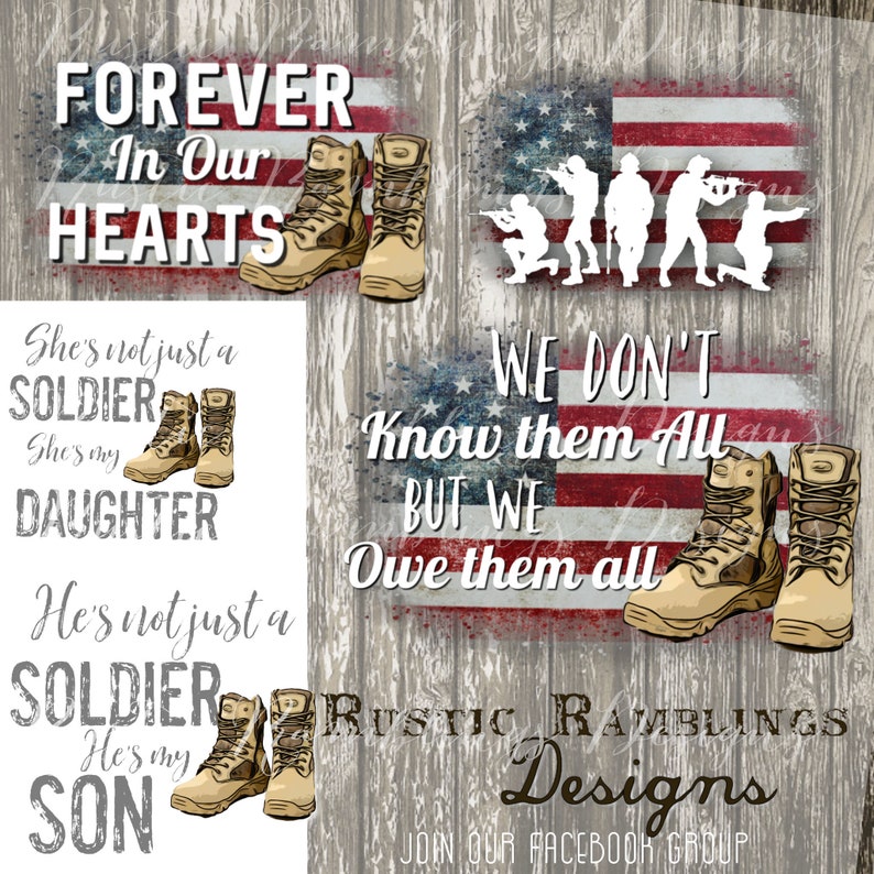 Military Sublimation Bundle - Etsy