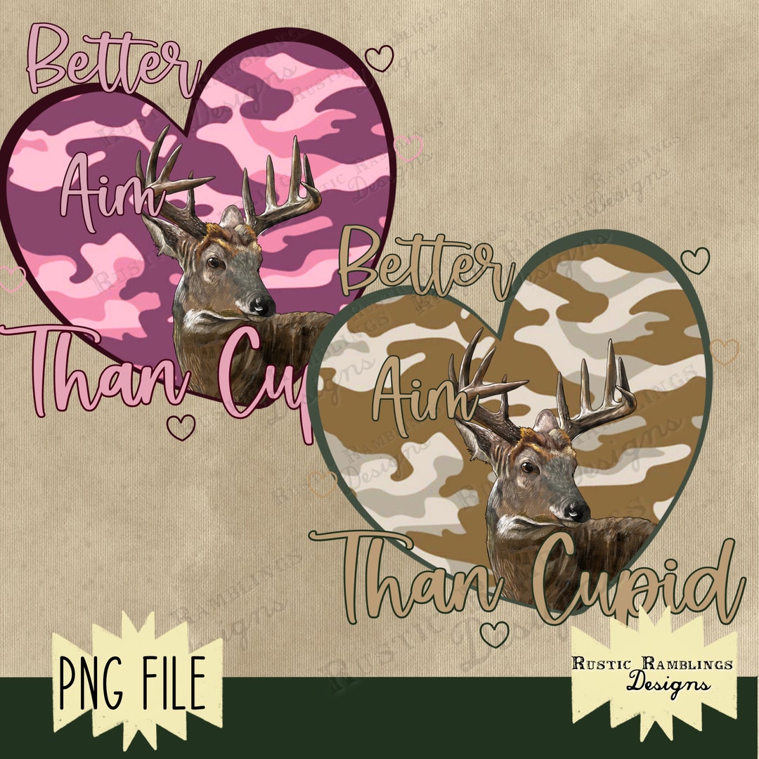 Hunting Valentines Png Sublimation Designs - Etsy