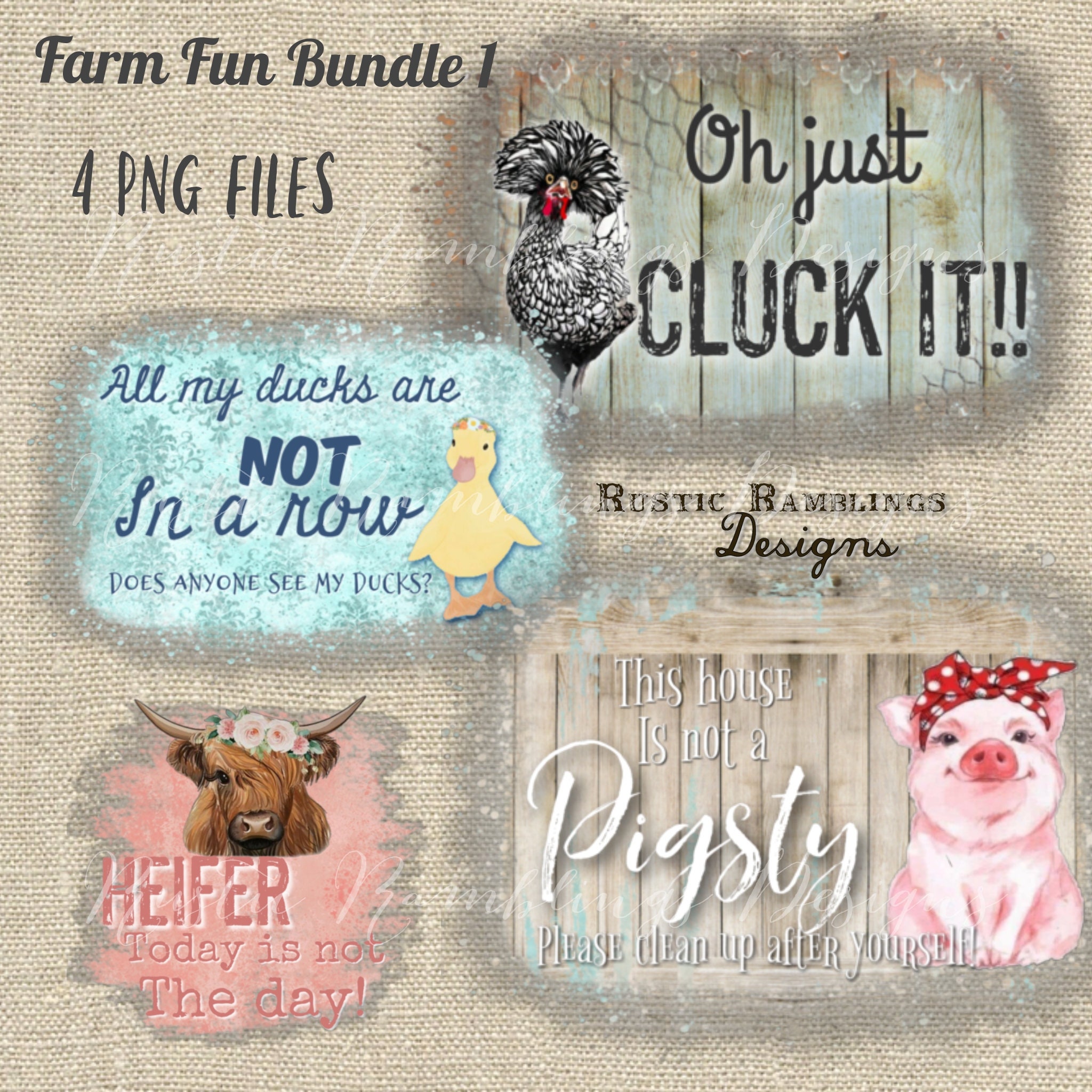 Farm Sublimation Bundle 1 - Etsy