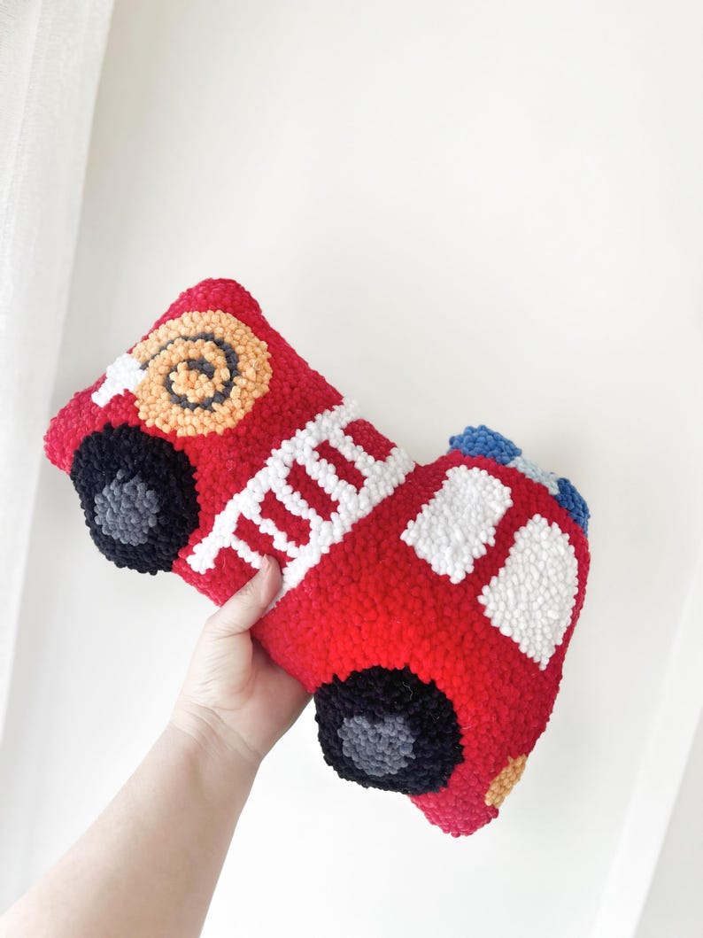 Emergency Vehicle Pillow – Ambulance Fire Truck School Bus Police Car ...