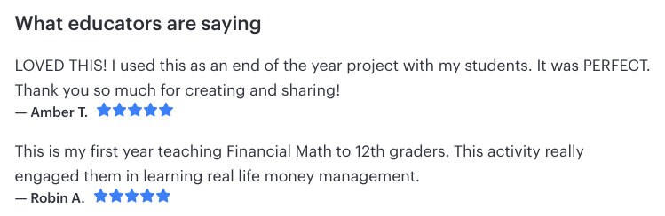 Make a Budget - Real Life Math Project - Etsy