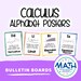 Calculus Alphabet Posters - Math Classroom Bulletin Board - Etsy
