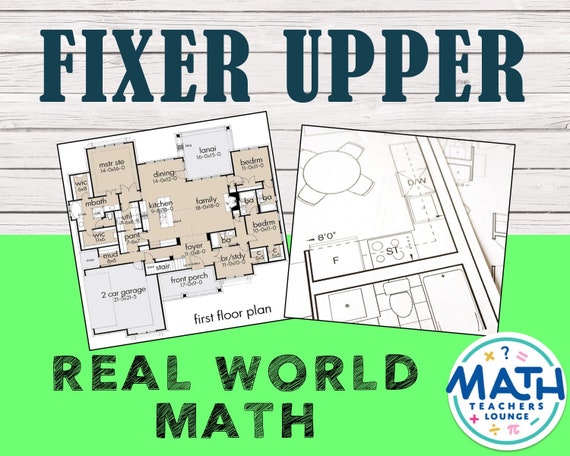 Fixer Upper Real Life Math Project PBL | Etsy