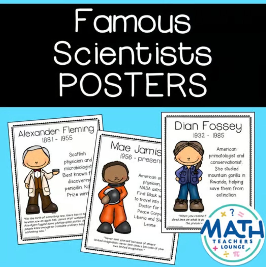 Famous Scientists Posters - Etsy