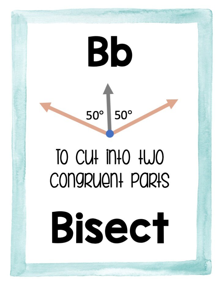 Geometry Alphabet Posters - Etsy