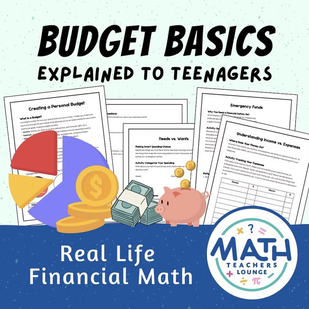 Budget Basics - Explained to Teenagers - Etsy