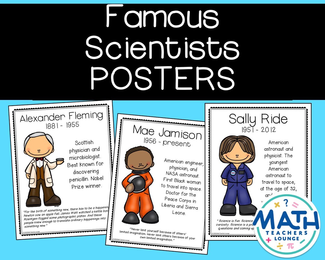 Famous Scientists Posters - Etsy