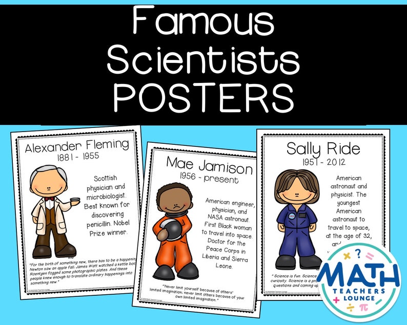 Famous Scientists Posters - Etsy