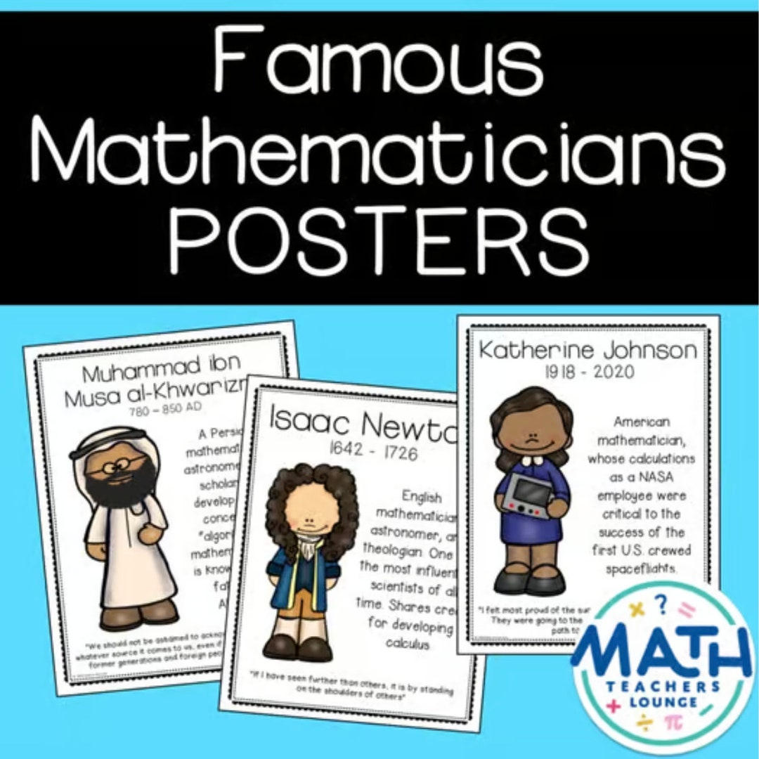 Famous Mathematicians Posters - Etsy