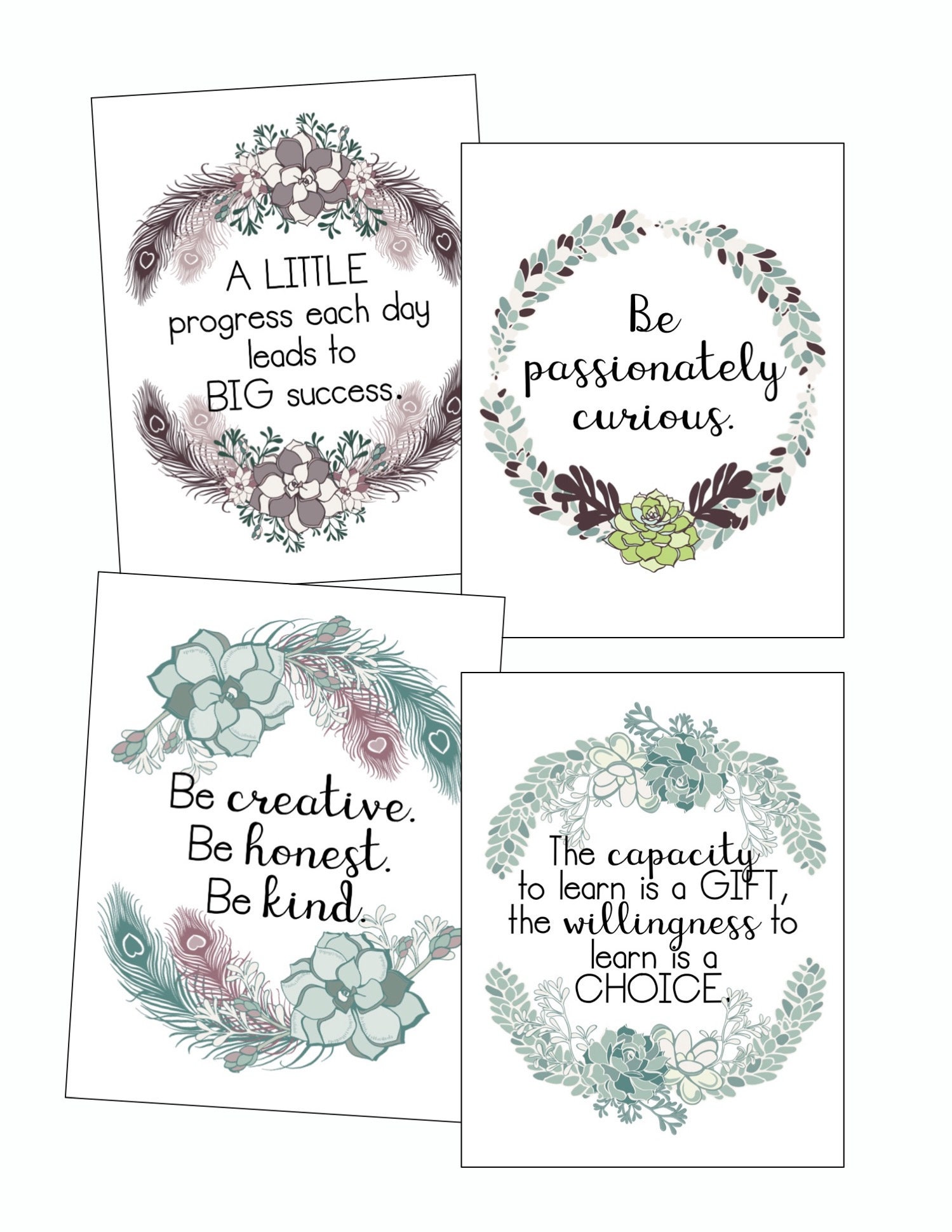 Inspirational Classroom Posters - Etsy
