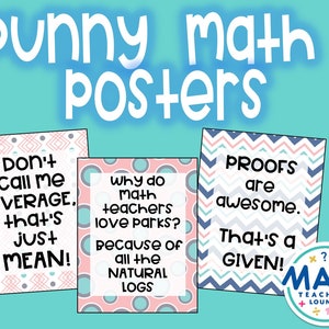 High School Math Pun Posters - Etsy
