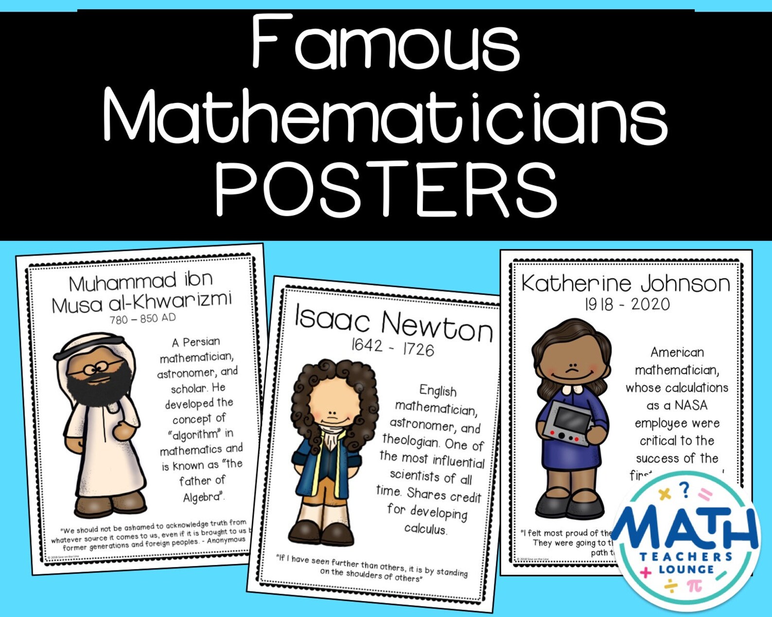 Famous Mathematicians Posters - Etsy UK