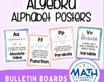 Calculus Alphabet Posters - Math Classroom Bulletin Board - Etsy