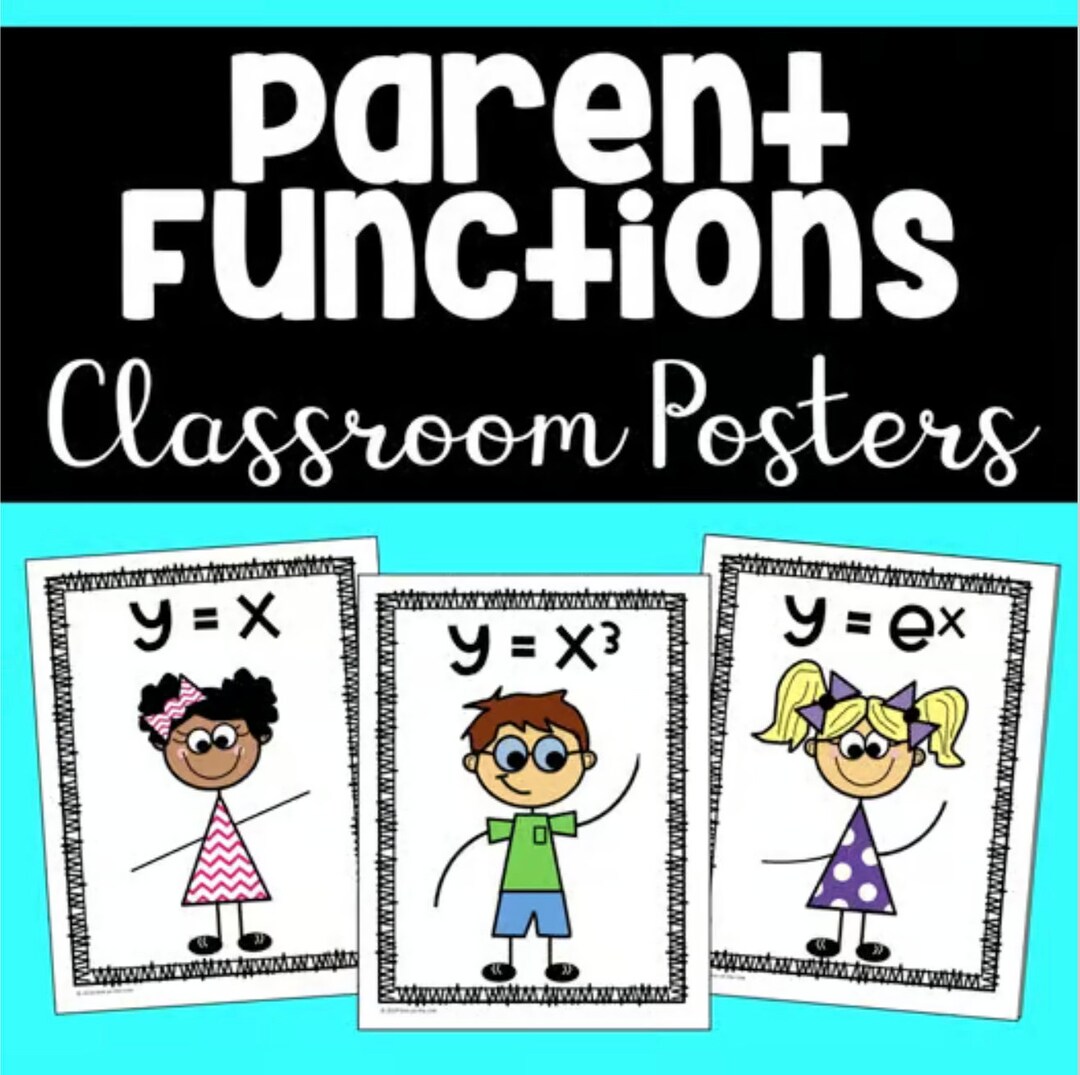 Parent Function Classroom Posters - Etsy