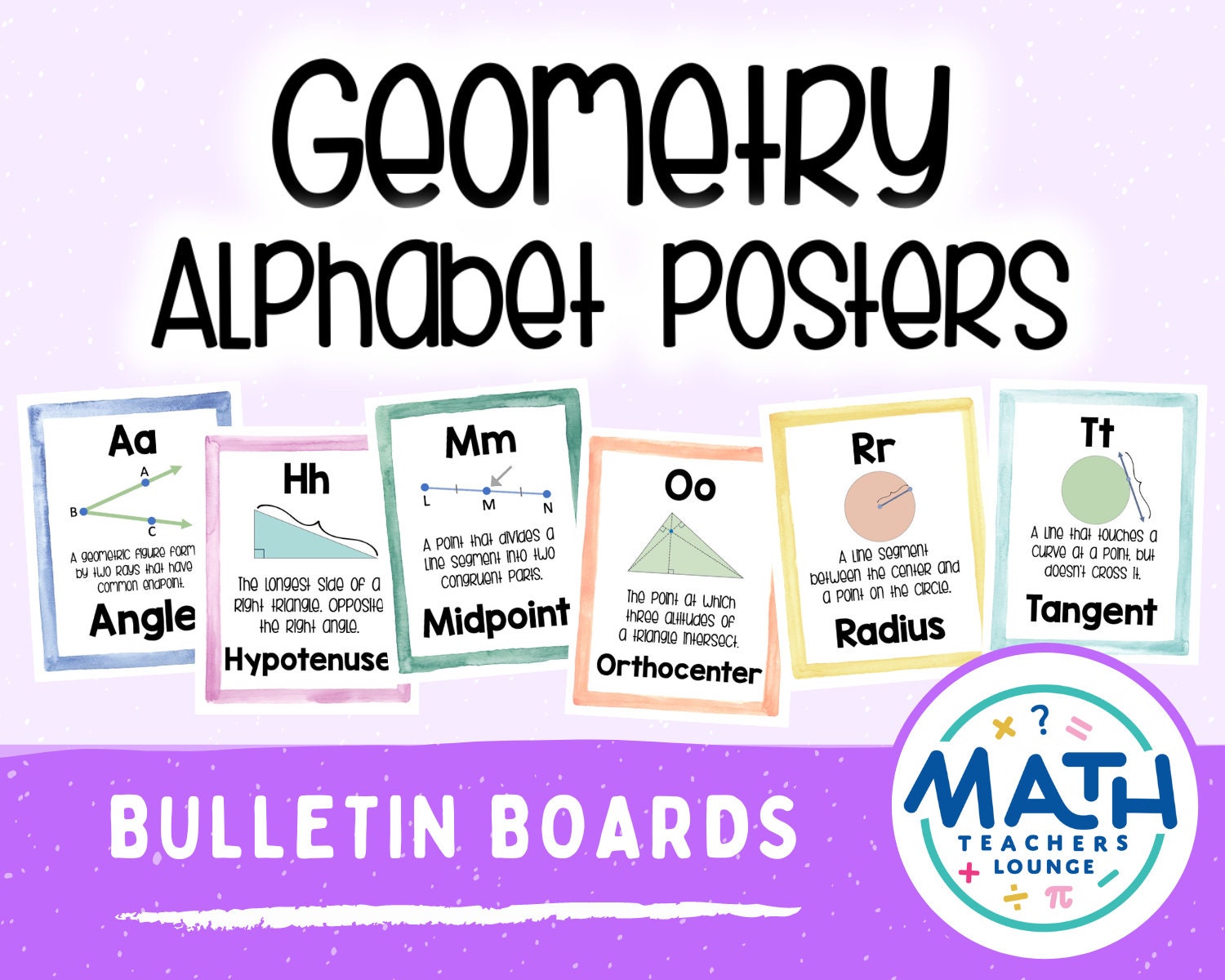 Geometry Alphabet Posters - Etsy