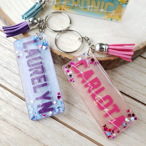 Name Keychain - Etsy