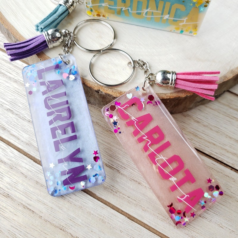 Name Keychain - Etsy