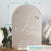 Baby Name and Birth Stats Sign | Acrylic Arch With Stand | Newborn ...