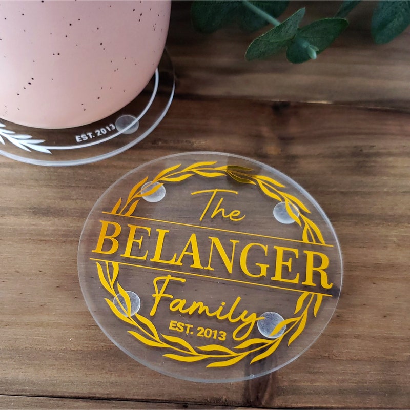 Resin Coaster With Name - Etsy