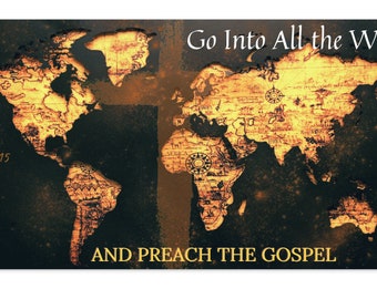 Christian World Map - Etsy