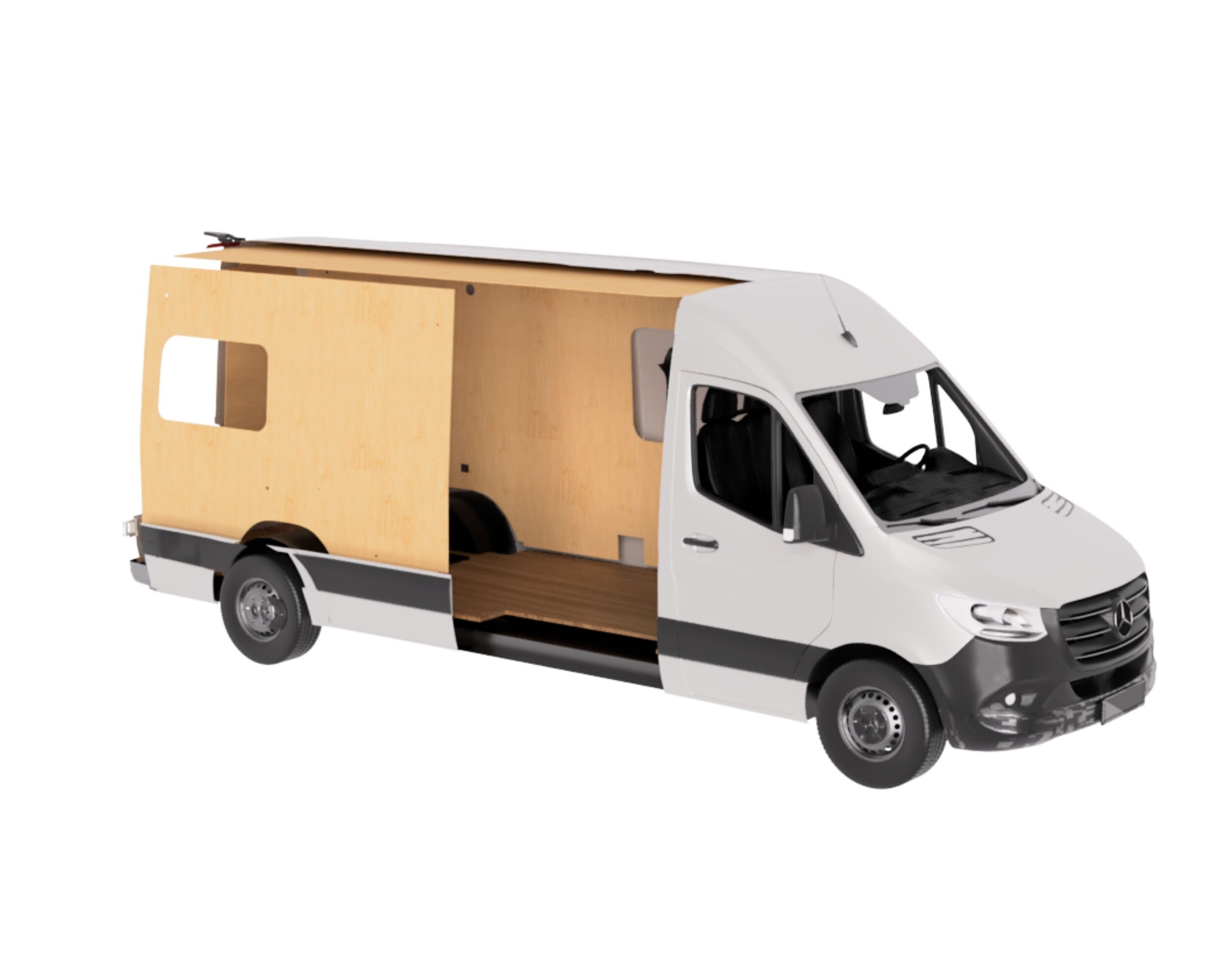 Mercedes Sprinter Floor Panels, Sprinter Van DIY Campervan Conversion ...