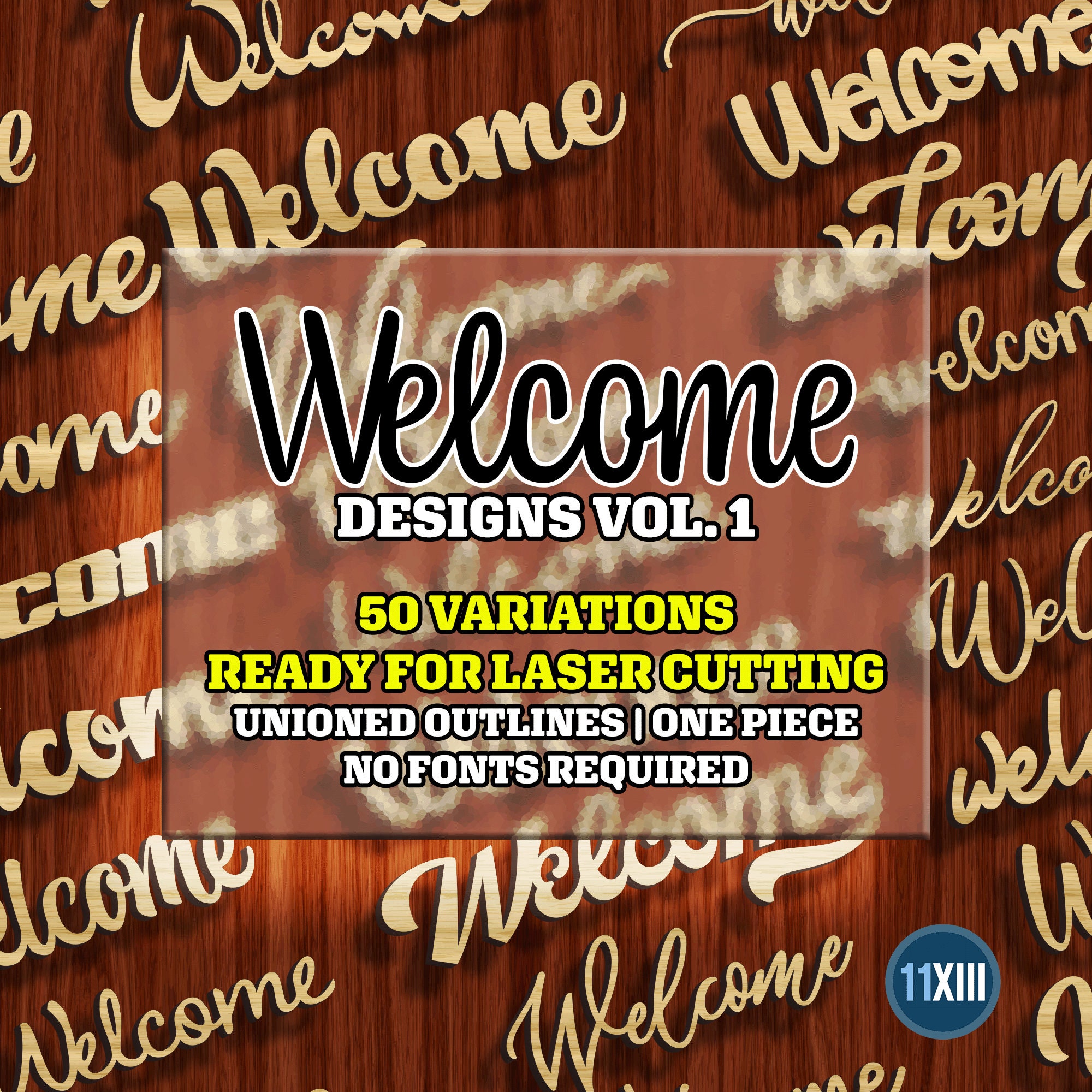 Welcome Designs Vol 1 50 Welcome Designs Ready for Laser - Etsy