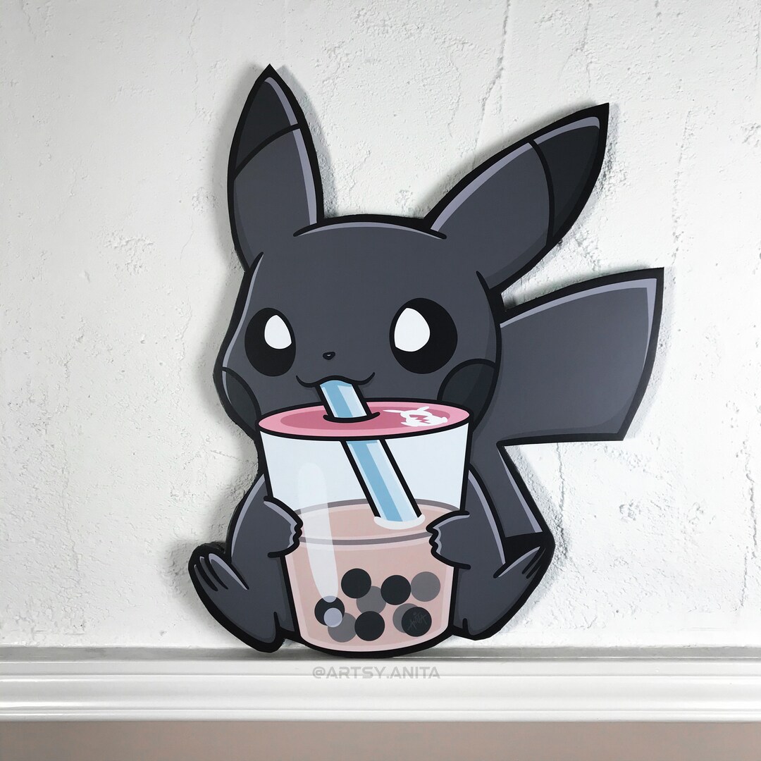 BOBA | Pikachu Cutout Wall Art - Etsy