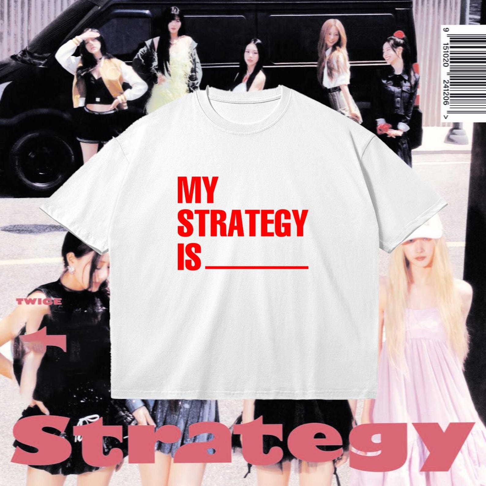 TWICE Strategy Unisex Heavy Cotton Tee, Guess My Strategy Shirt, Retro ...