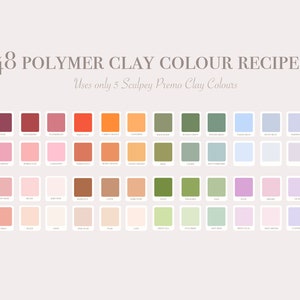 The Essential Collection, 48 Polymer Clay Color Recipes, Clay Color ...
