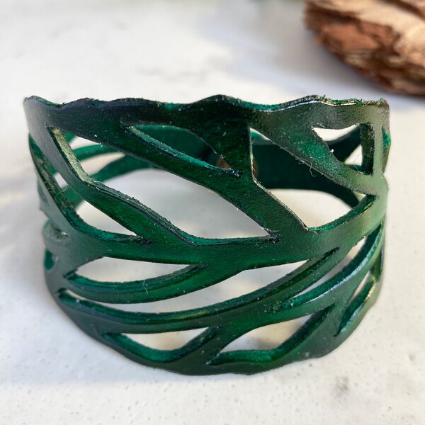 Leather Cuff - Etsy