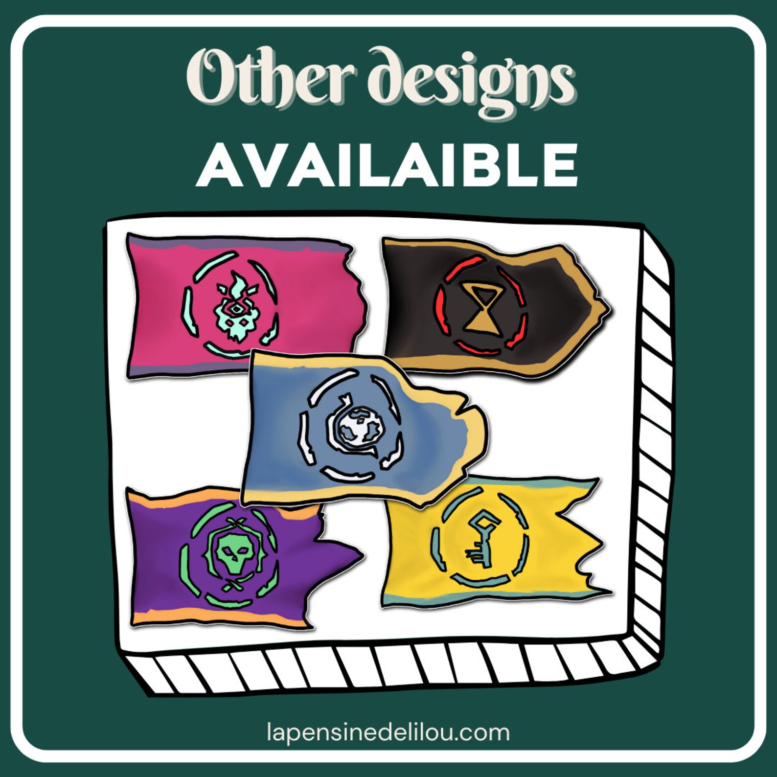 Sot Reaper Bone Emote, Flag Emote, Pirate Emote, Twitch Emote, Useful ...