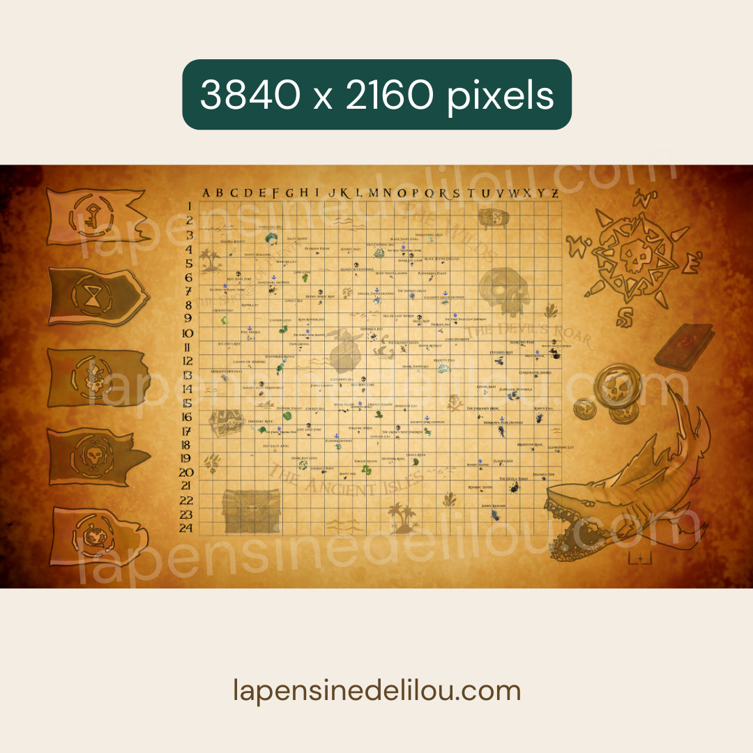 Sea of Thieves 4k Wallpaper High Quality, High Detail Map Updated 2023 ...