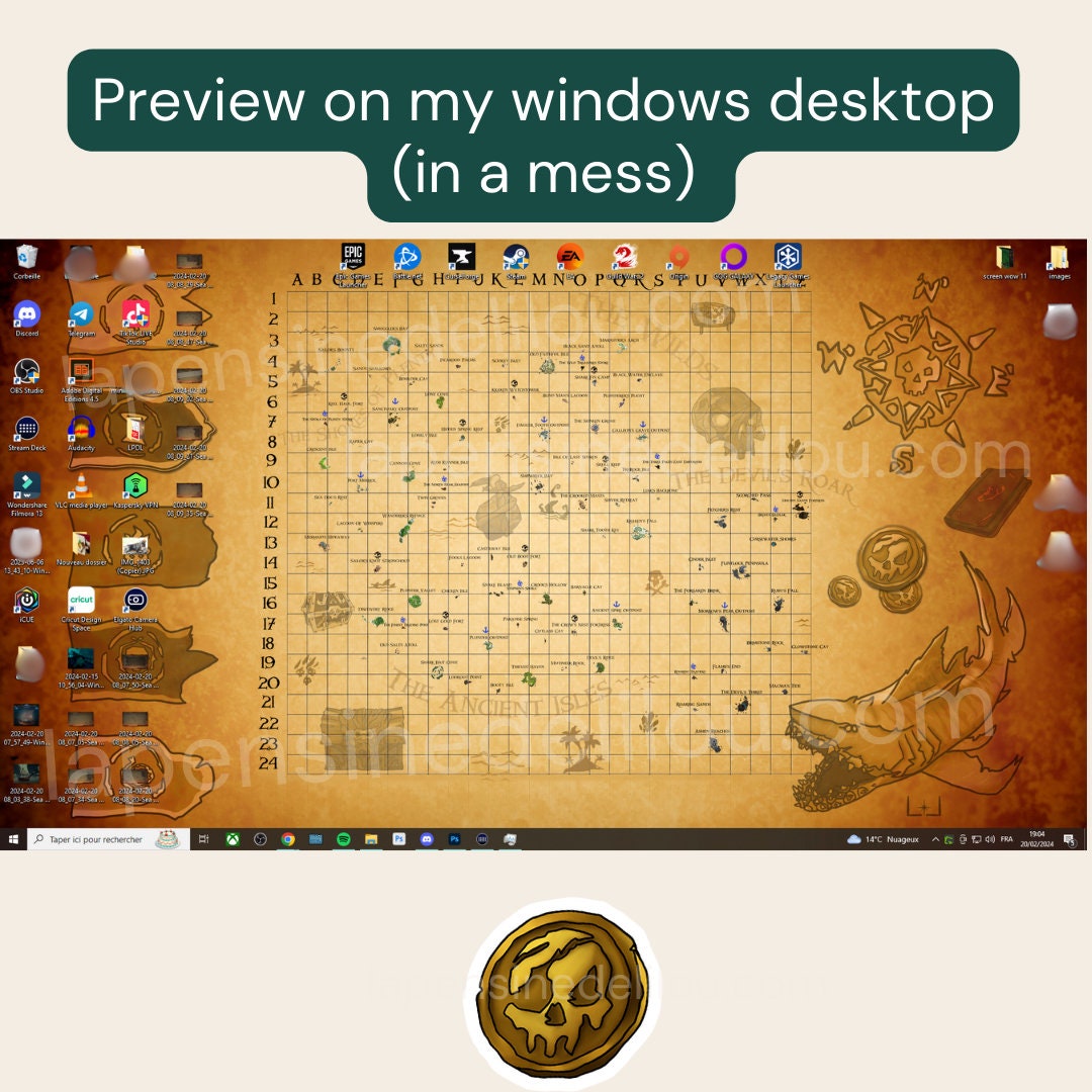 Sea of Thieves 4k Wallpaper High Quality, High Detail Map Updated 2023 ...