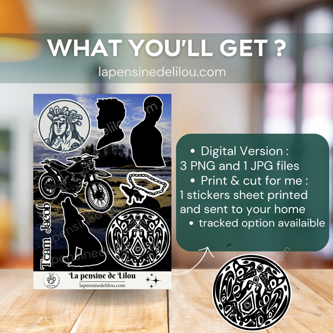 Fantasy Stickers Twilight Saga Team Jacob Black of the Quileute Tribe ...