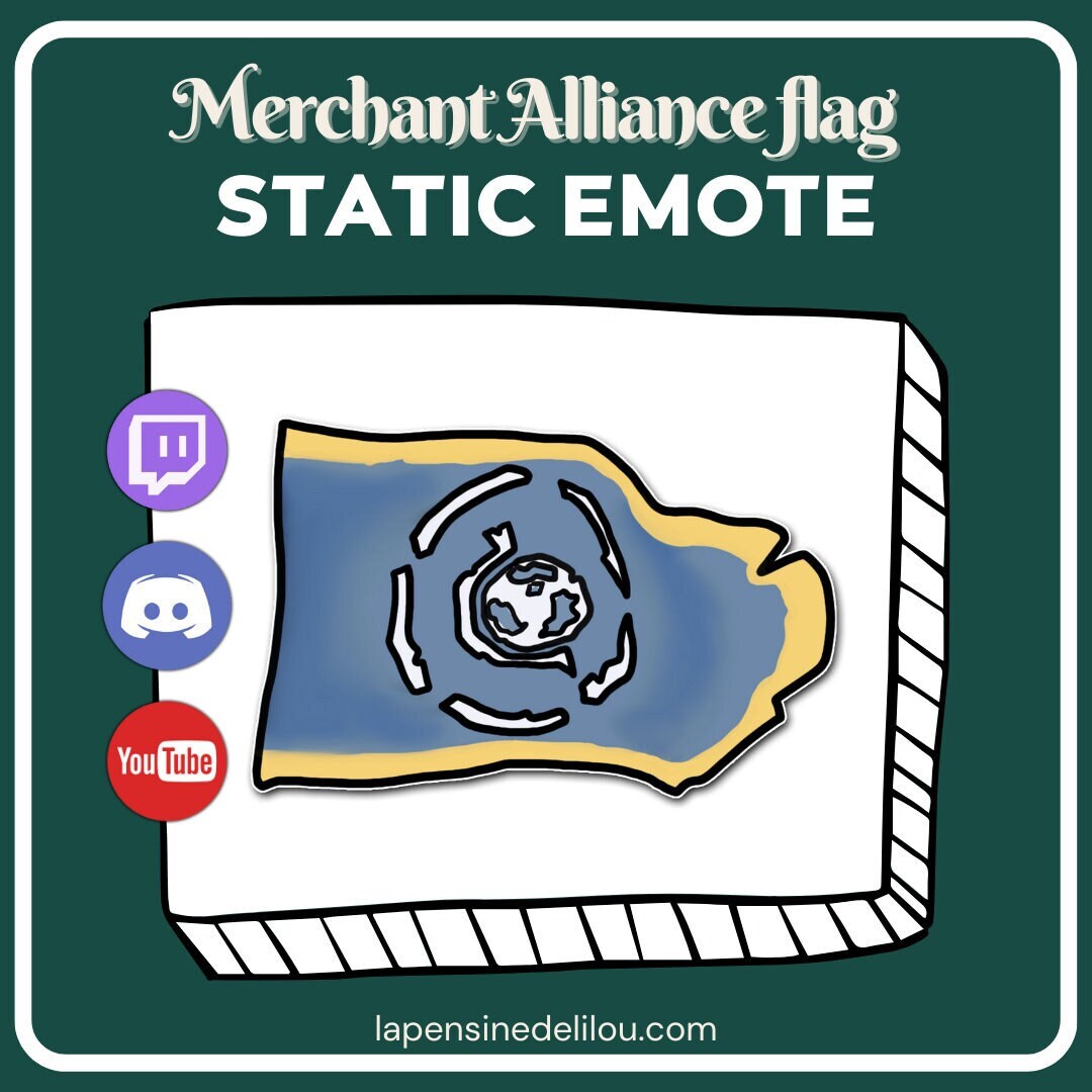 Sot Merchant Alliance Flag Emote for Twitch, Youtube, Discord (PNG) - Etsy