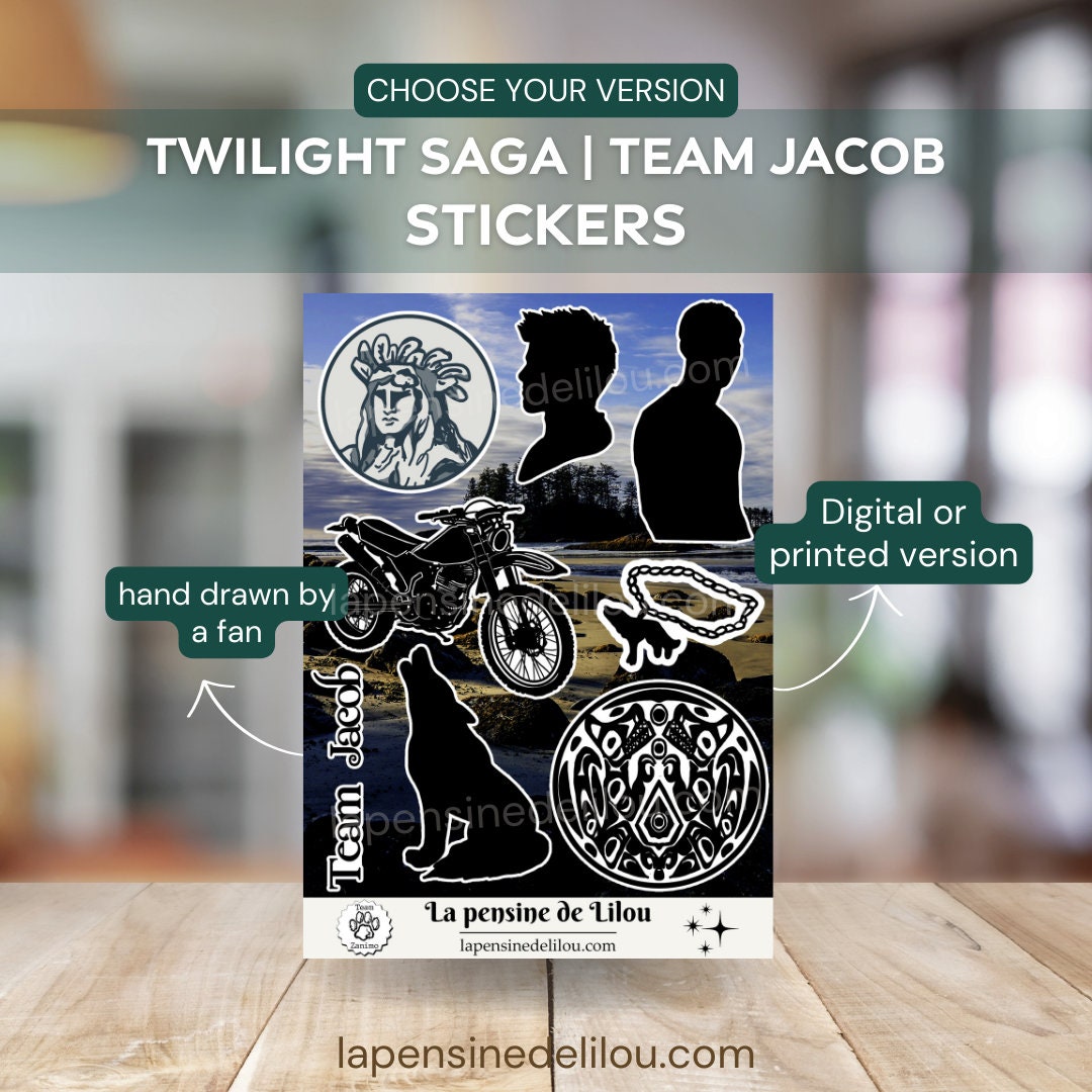 Fantasy Stickers Twilight Saga Team Jacob Black of the Quileute Tribe ...
