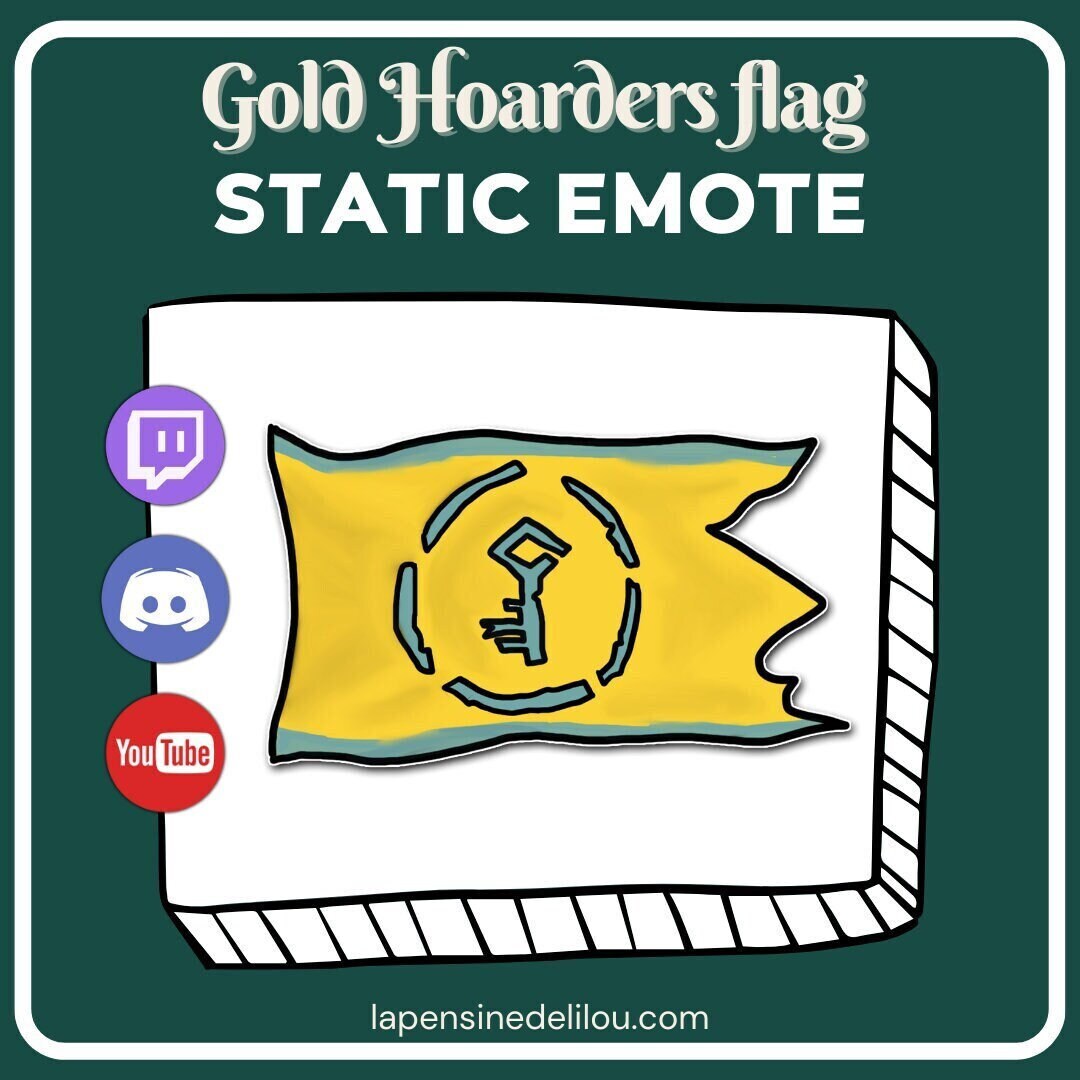 Gold Hoarders Flag Emote, Sea of Thieves Emissary (digital Download) - Etsy