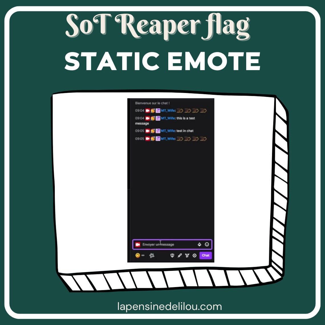 Sot Reaper Bone Emote, Flag Emote, Pirate Emote, Twitch Emote, Useful ...
