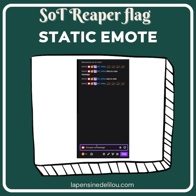 Sot Reaper Bone Emote, Flag Emote, Pirate Emote, Twitch Emote, Useful ...