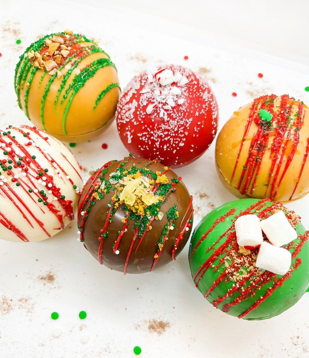 Christmas Holiday Hot Chocolate Cocoa Bombs - Etsy