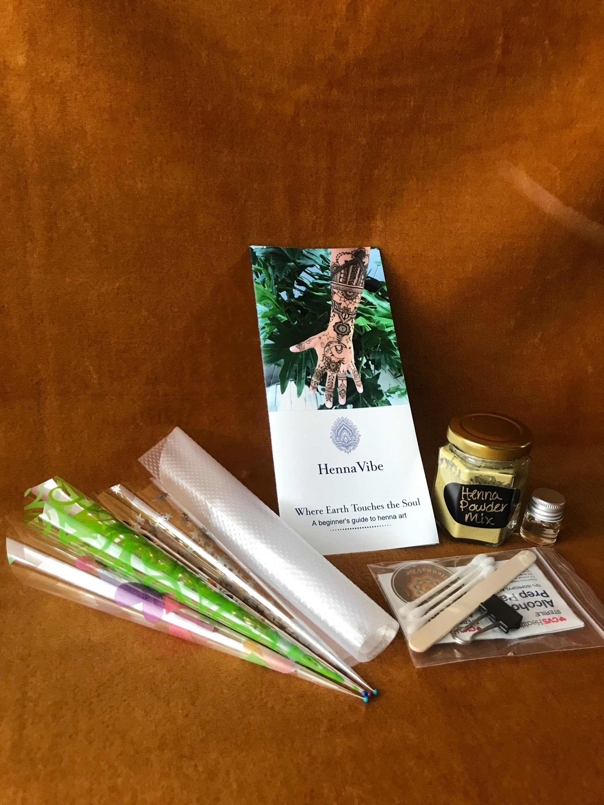 DIY Henna Kit - All Inclusive - Natural Temporary Tattoos - Mehndi ...