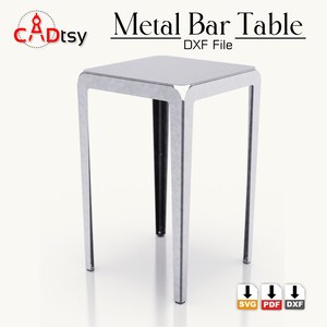 Bar Table DXF Files for Plasma, Laser Cut Plans. Patio Outdoor ...