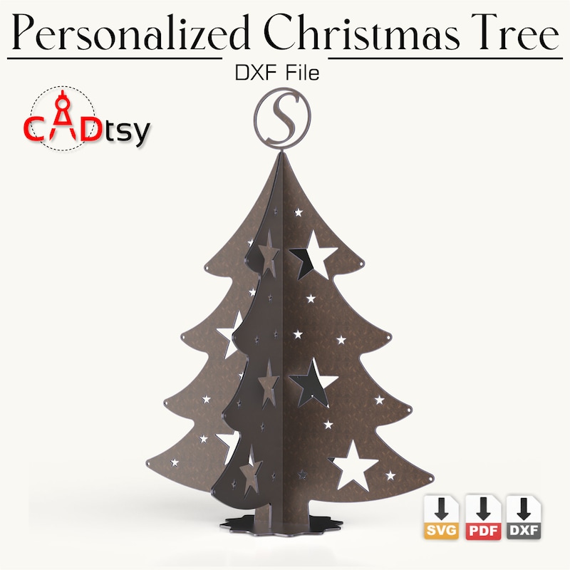 Christmas Tree Dxf - Etsy