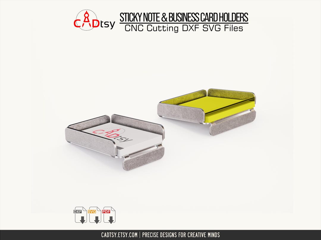 Metal Business Card & Note Holders DXF Files for Plasma - Etsy UK