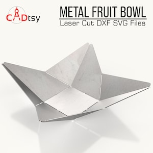 Metal Fruit Bowl Plasma Laser Cutting Dxf File, Serving Tray Home Patio ...